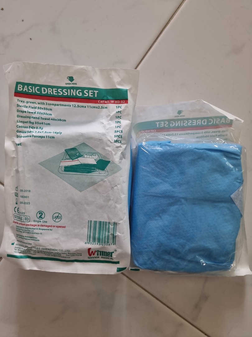 Basic Dressing Set, Health & Nutrition, Medical Supplies & Tools on ...