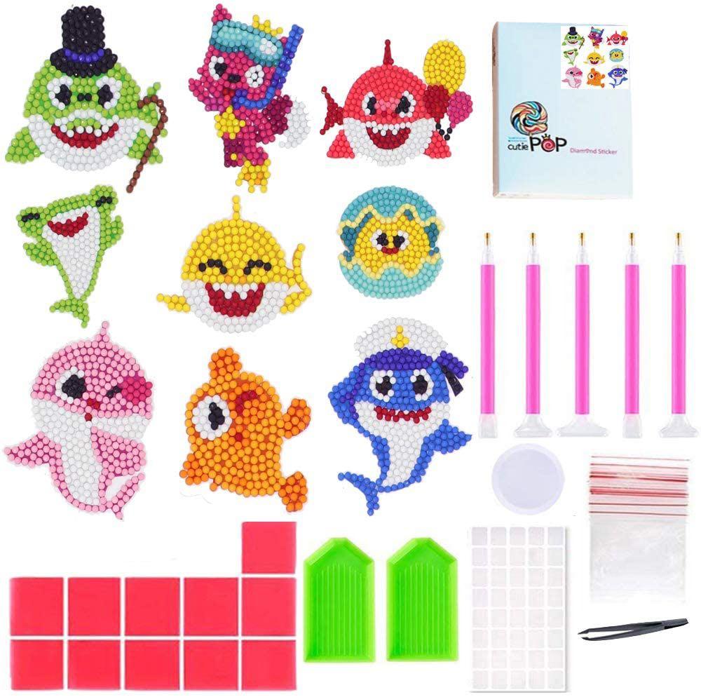 BNIB Pink Fong Baby Shark DIY Diamond Painting Art 5, Hobbies & Toys ...