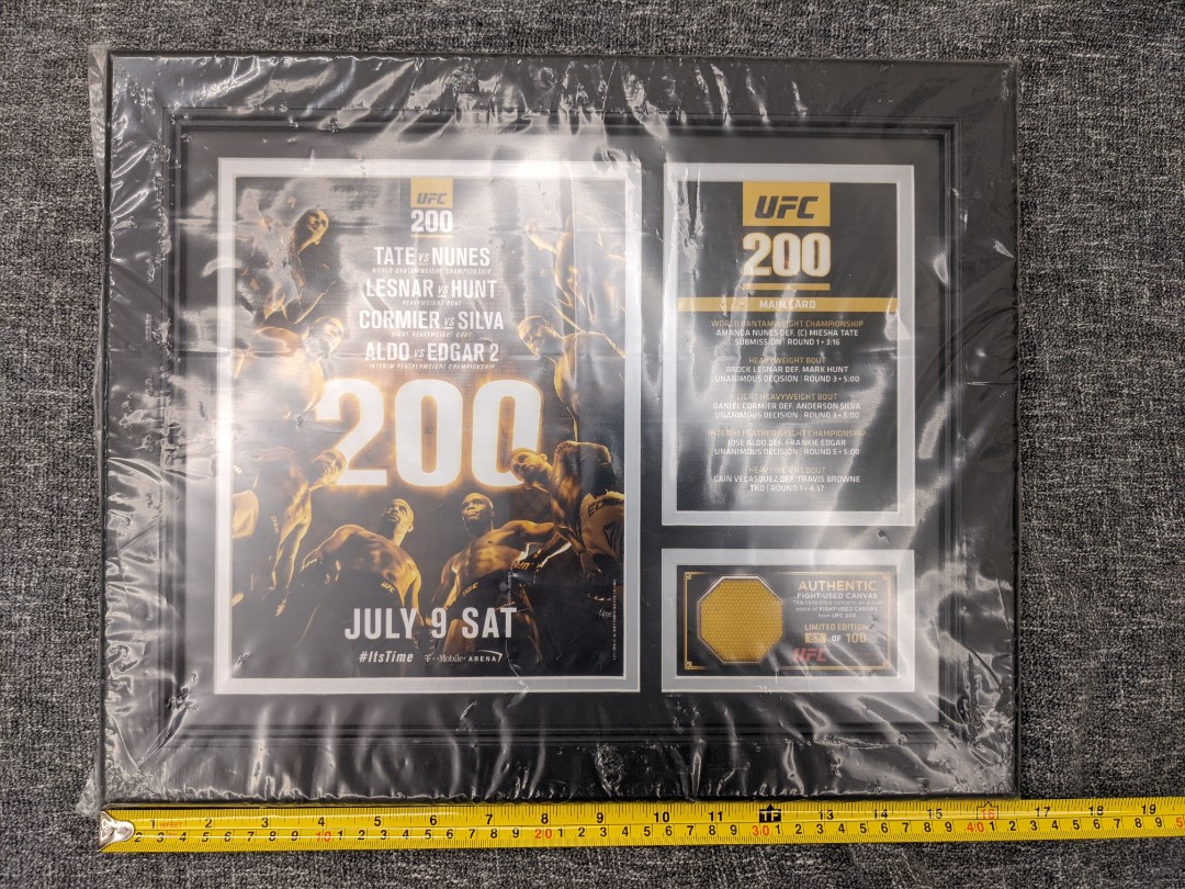Brand New UFC200 Limited Edition Commerative Frame, Hobbies & Toys ...