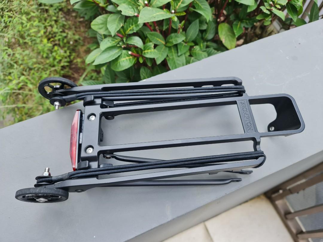 Brompton Original Rack with Ez Wheels, Sports Equipment, Bicycles ...