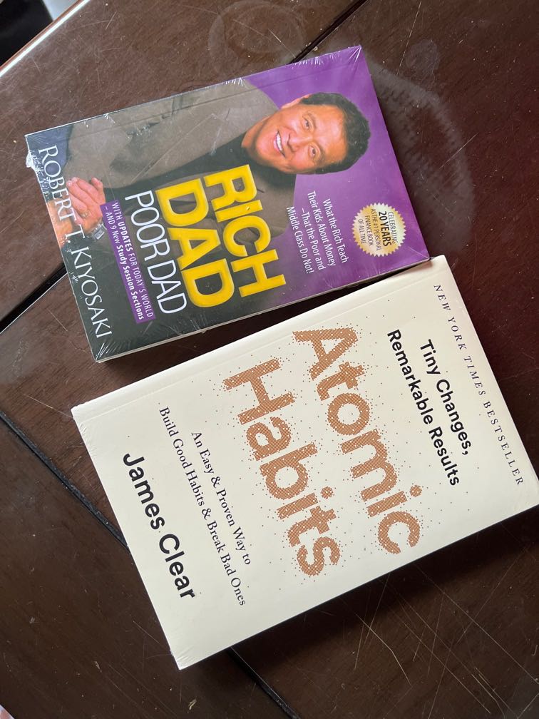 [bundle] Atomic Habit And Rich Dad Poor Dad Defects Hobbies And Toys