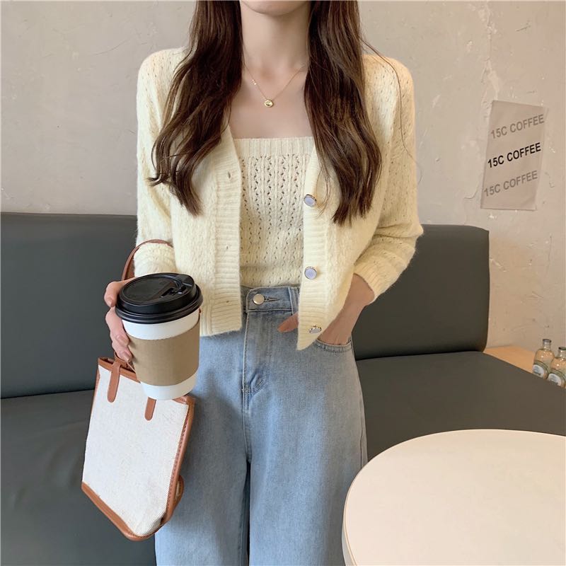 Cardi & Cami 2 piece set, Women's Fashion, Dresses & Sets, Sets or ...