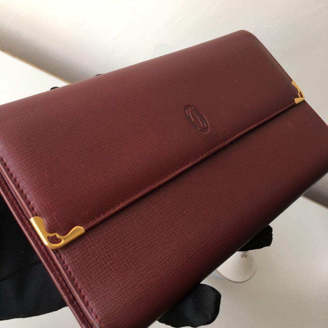 Cartier Long Trifold Wallet Authentic Original, Women's Fashion, Bags ...