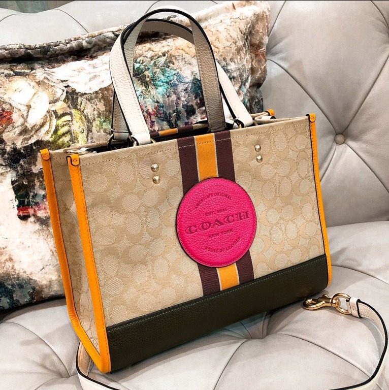 Coach 4113 Original Dempsey Carryall In Signature Jacquard With Stripe ...