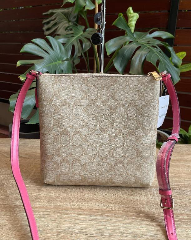 Coach C1554 Signature Rowan File Bag Medium Crossbody in Color Chalk ...