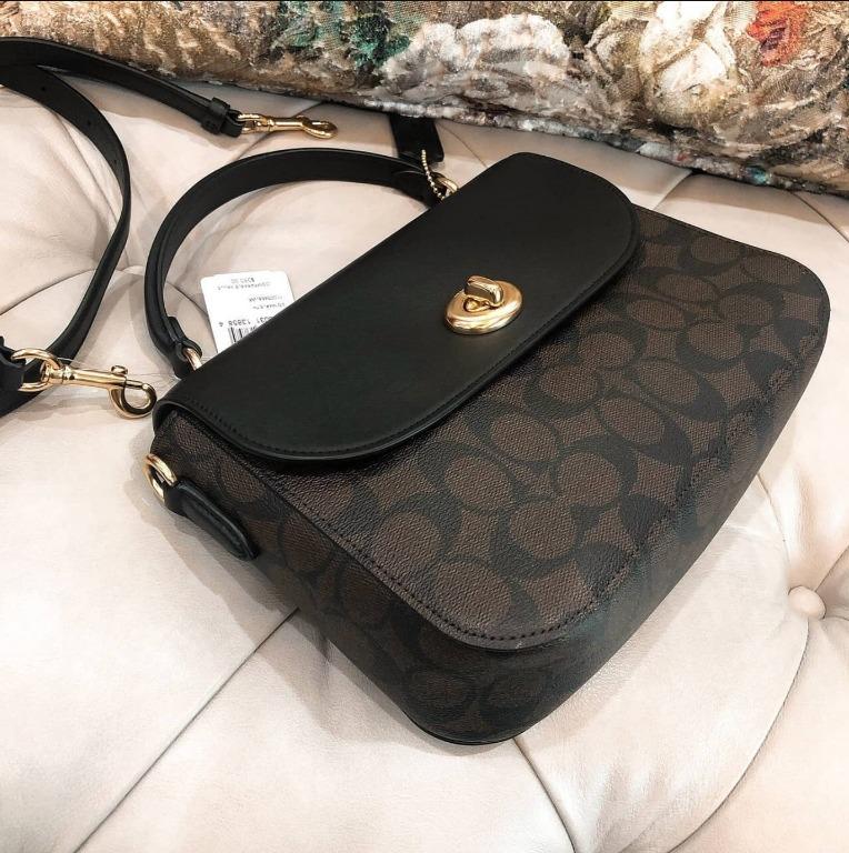 Coach C1563 Original Marlie Top Handle Satchel In Blocked Signature ...