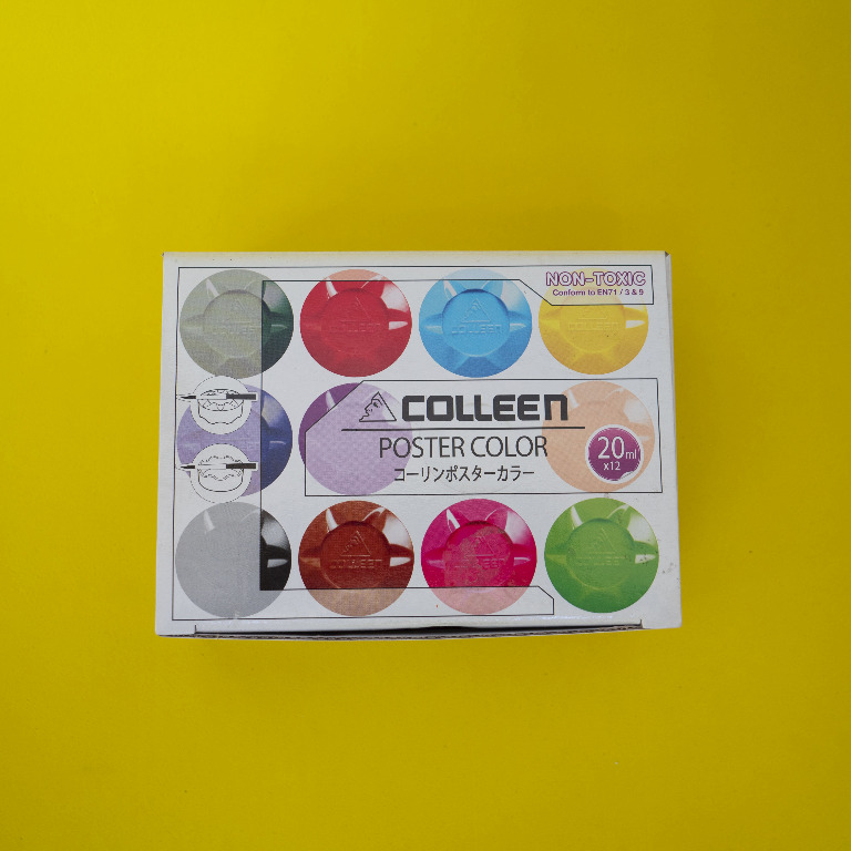 Colleen Poster Paint 12 Color Set 20ML, Hobbies & Toys, Stationary ...