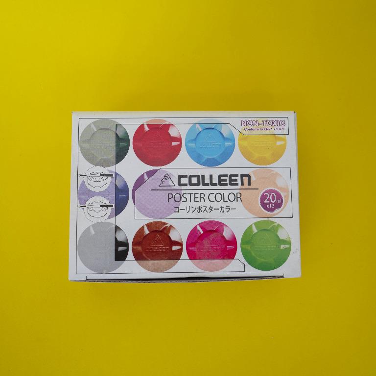 Colleen Poster Paint 12 Color Set 20ML, Hobbies & Toys, Stationary ...