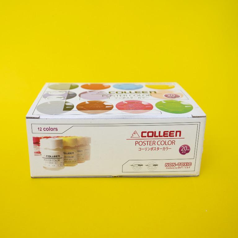 Colleen Poster Paint 12 Color Set 20ML, Hobbies & Toys, Stationary ...