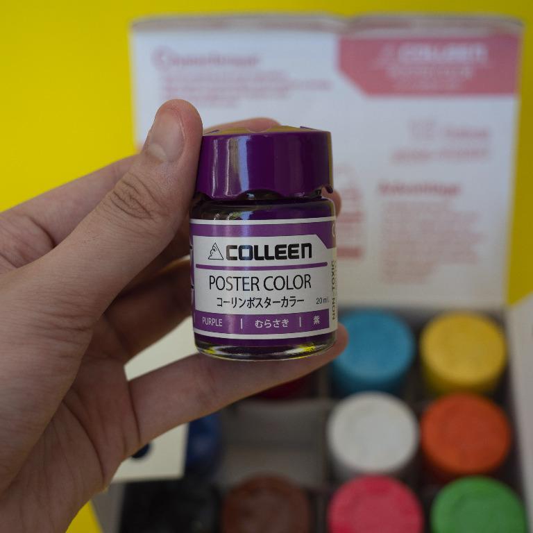Colleen Poster Paint 12 Color Set 20ML, Hobbies & Toys, Stationary ...