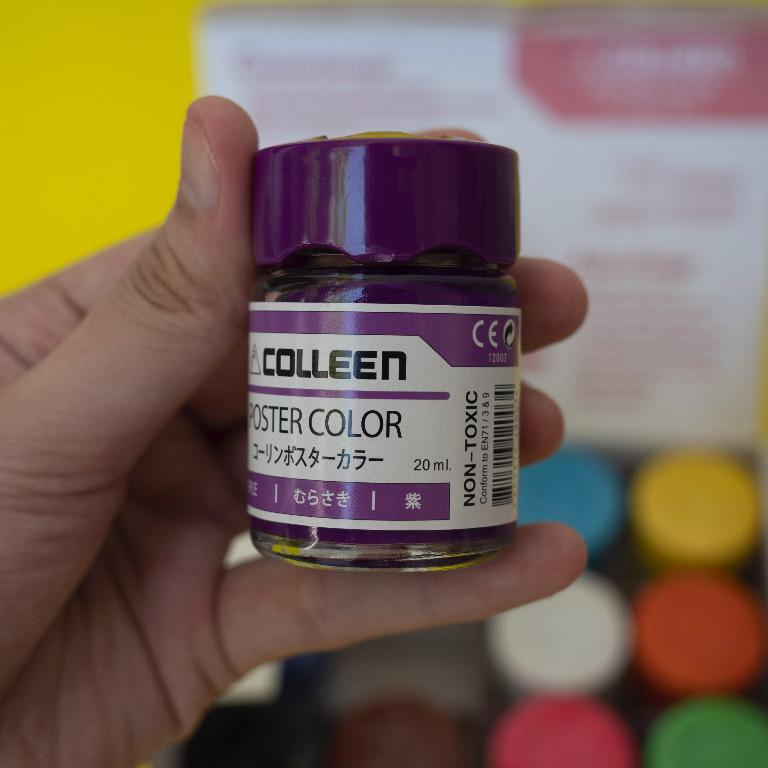 Colleen Poster Paint 12 Color Set 20ML, Hobbies & Toys, Stationary ...
