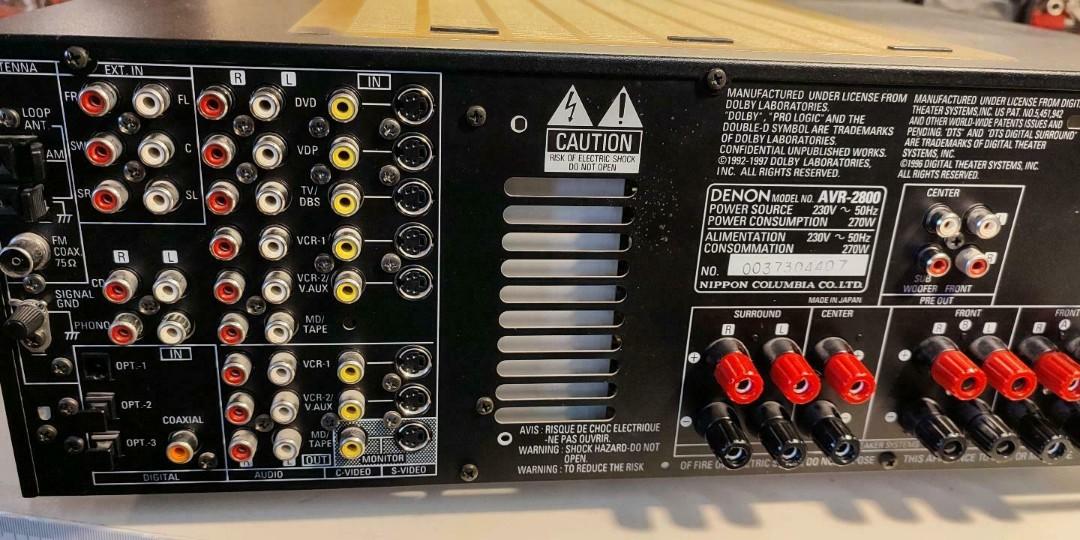 Denon AVR A/V Surround Receiver, TV & Home Appliances, TV ...