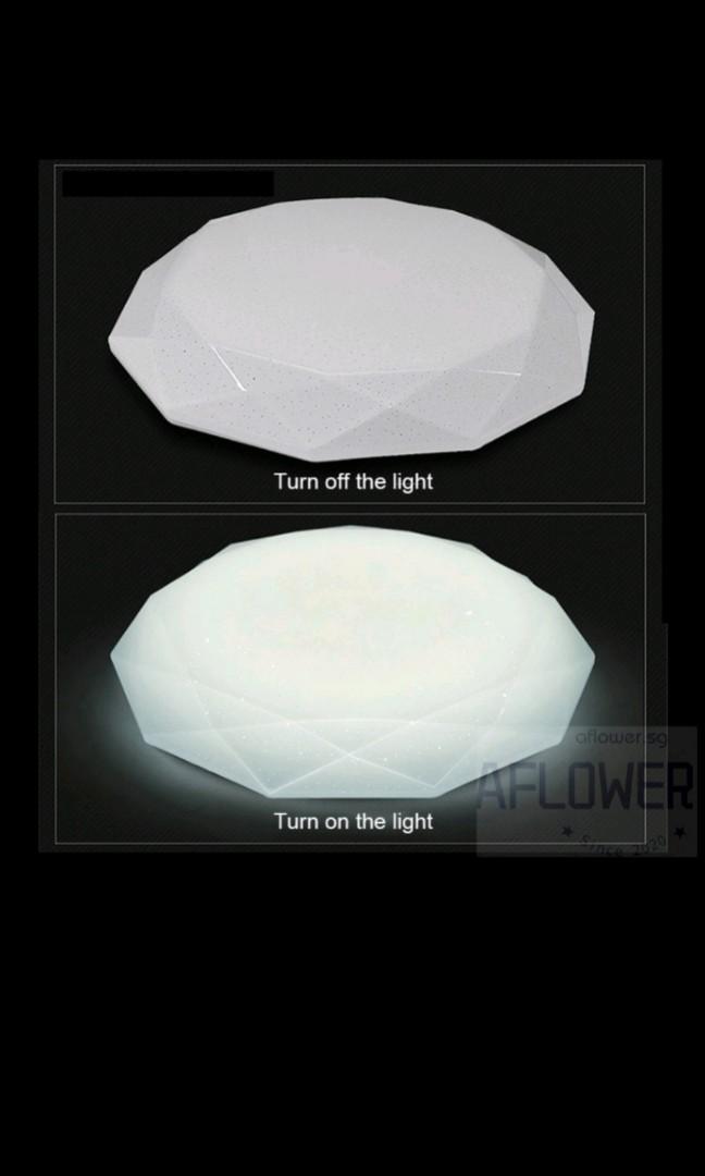 Diamond shape ceiling light, Furniture & Home Living, Lighting & Fans ...