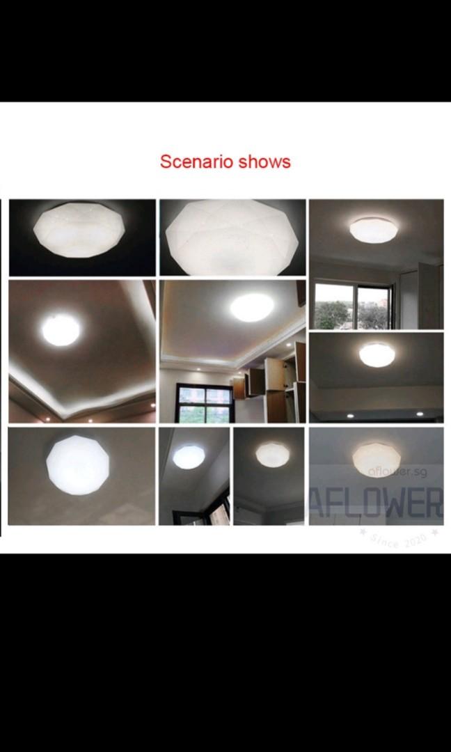 Diamond shape ceiling light, Furniture & Home Living, Lighting & Fans ...