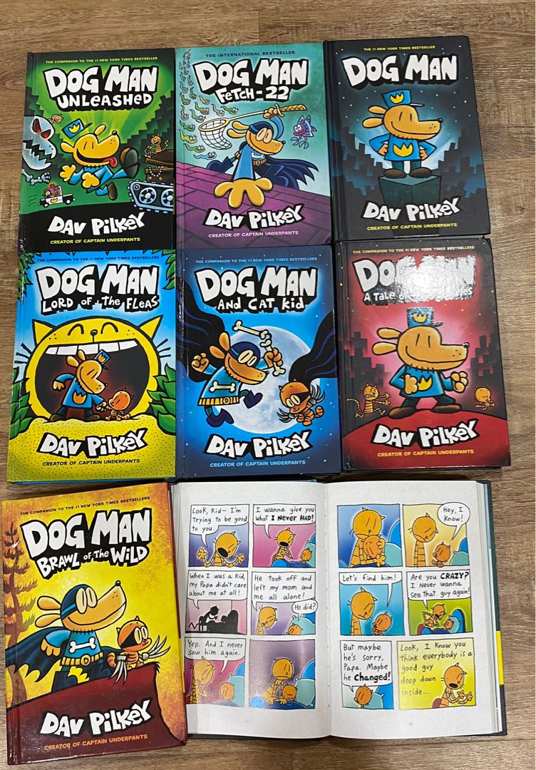 Dog Man Book set 8 books, Hobbies & Toys, Books & Magazines, Children's ...