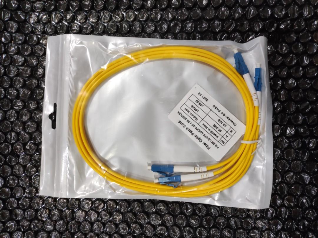 Fiber Optic Cable SC-LC Duplex Yellow FOC Patch Cable, Computers & Tech ...