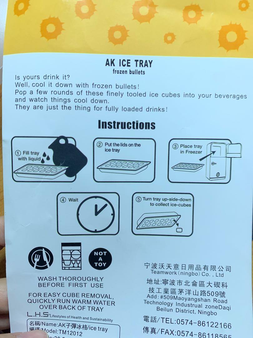 Frozen Bullets Ice Tray, Furniture & Home Living, Kitchenware ...