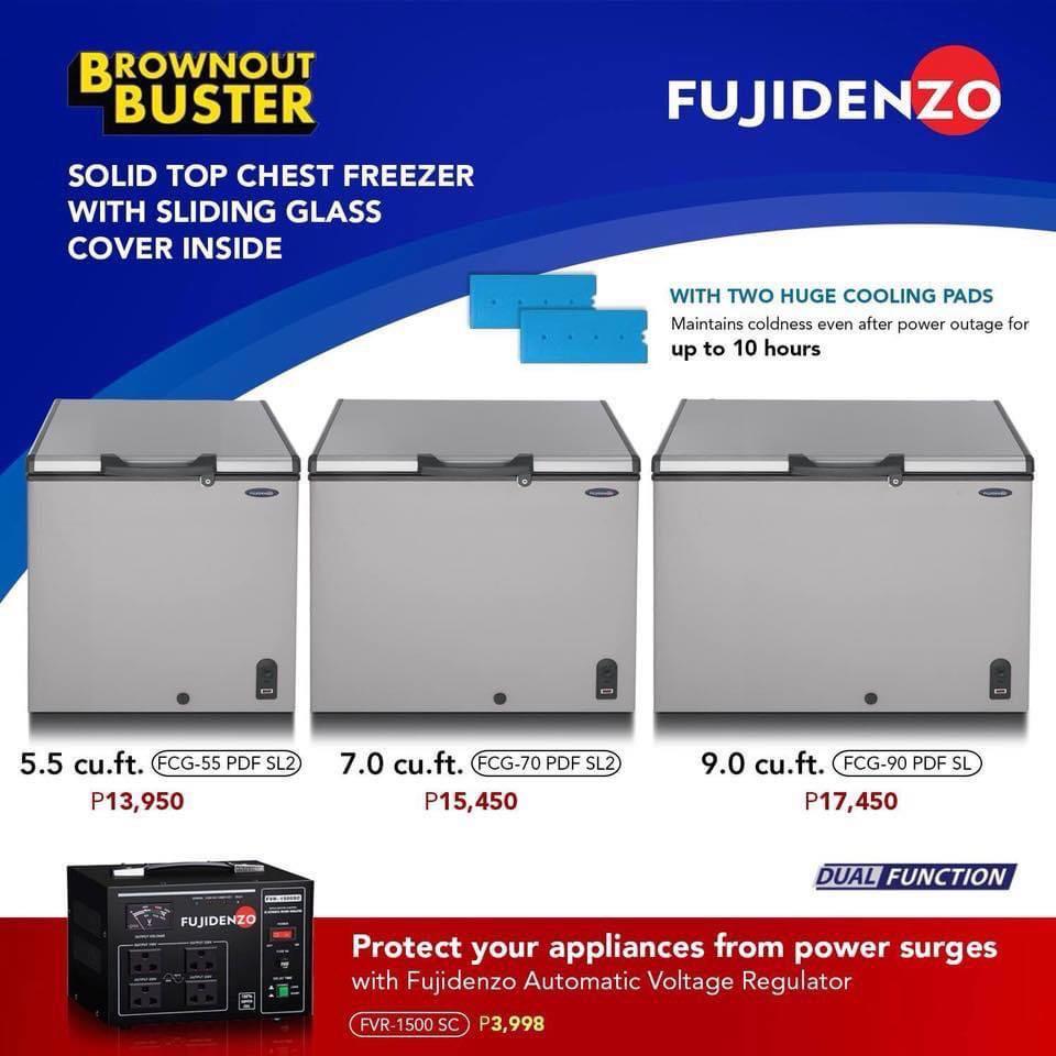 Fujidenzo Chest Freezer (5.5 cu. ft.), TV & Home Appliances, Kitchen ...