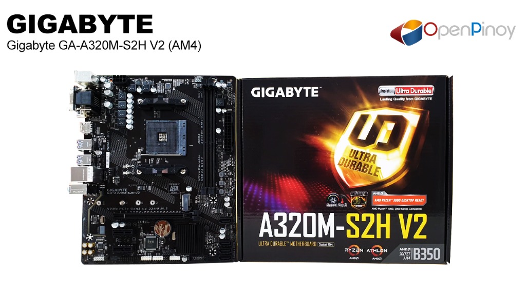 GIGABYTE A320-S2H V2 MOTHERBOARD, Computers & Tech, Parts & Accessories ...