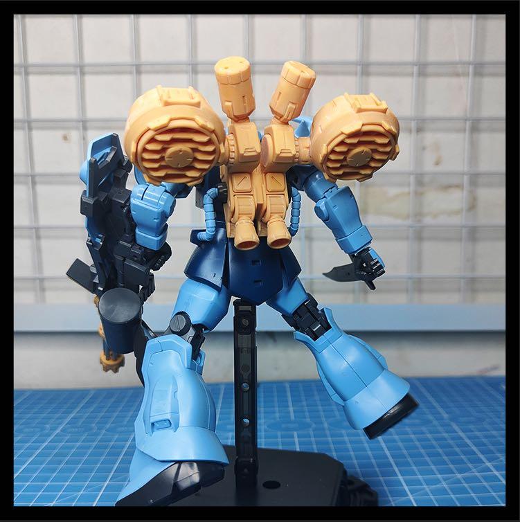HGUC Gouf Custom - 08th MS Team Gundam Flight Unit Backpack + Gatling ...