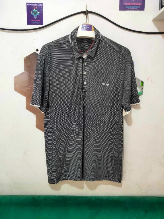 Kaos Polo Louis Castel Hitam Garis Garis Putih Small Logo, Fesyen Pria ...