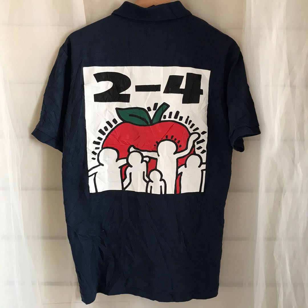KEITH HARING COLLAR, Men's Fashion, Tops & Sets, Tshirts & Polo Shirts ...