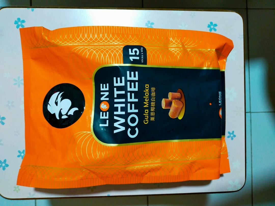 Leone white coffee 15 sticks X 40g gula melaka, Food & Drinks ...