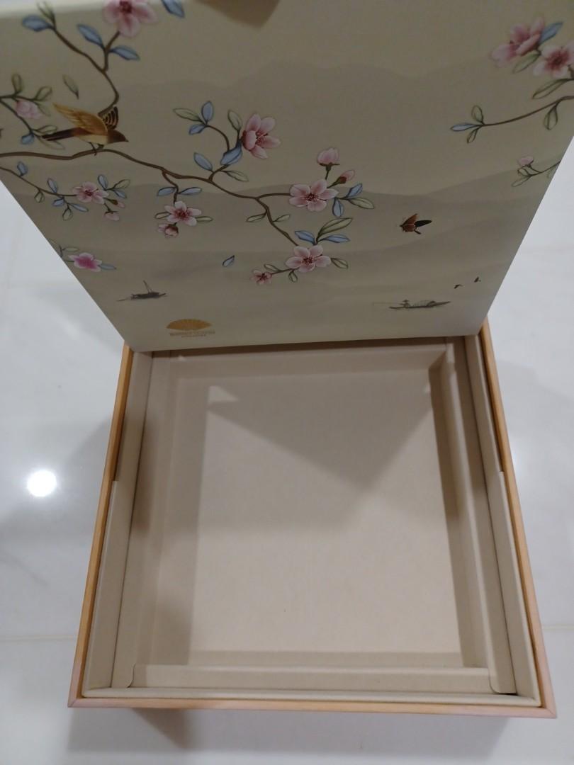 Mandarin Oriental Wooden Square Box, Furniture & Home Living, Home ...