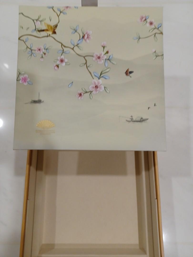 Mandarin Oriental Wooden Square Box, Furniture & Home Living, Home ...