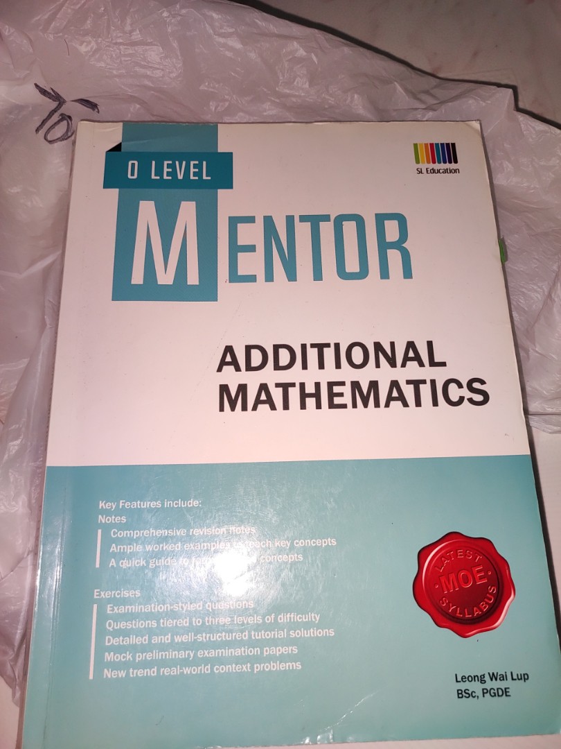Mentor Additional Maths O Level, Hobbies & Toys, Books & Magazines ...