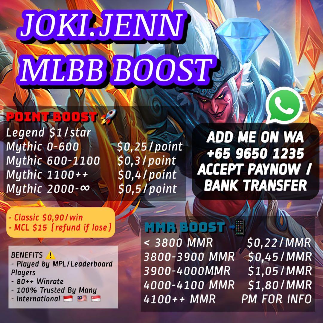 MLBB Point/MMR Boost/Joki, Video Gaming, Video Games, Others on Carousell