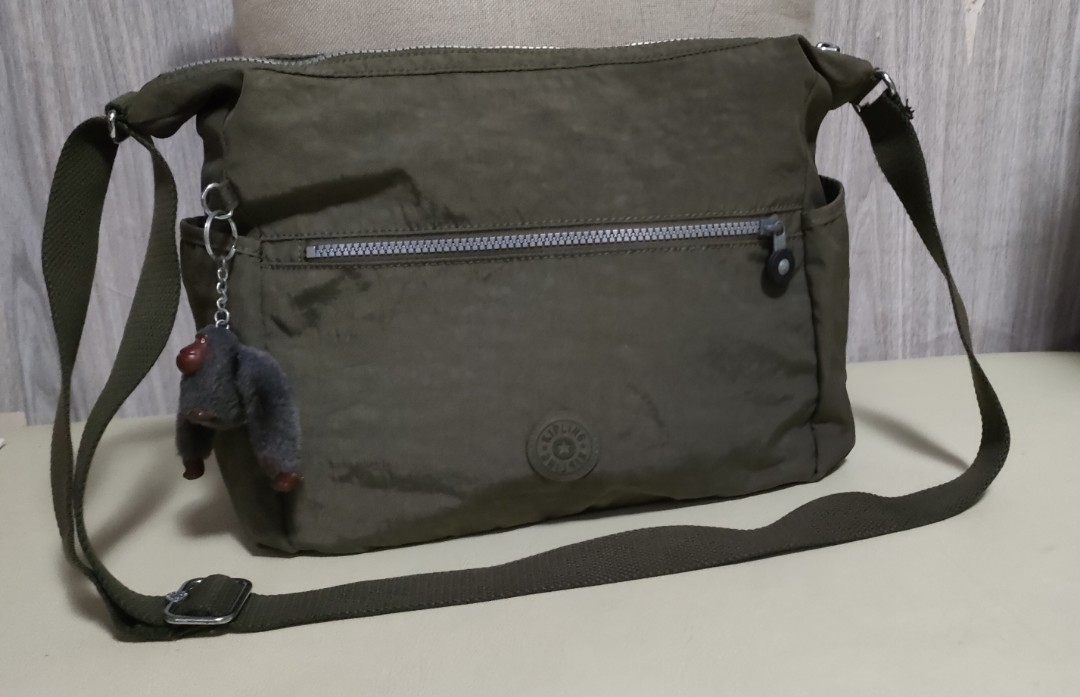 Original Kipling army green, Women's Fashion, Bags & Wallets, Cross ...
