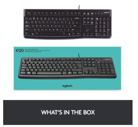 (Original) Logitech K120 USB Keyboard 3 Years Singapore Warranty 920 ...