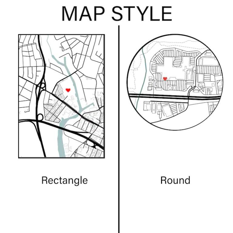 Personalized Acrylic Map, Furniture & Home Living, Home Decor, Frames ...