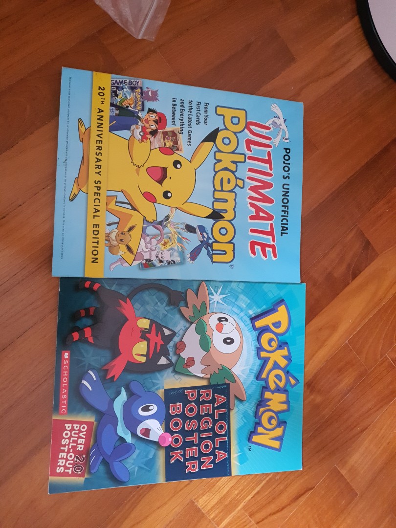 Pokemon Alola Region Poster Book + 20th Anniversary Special Edition ...