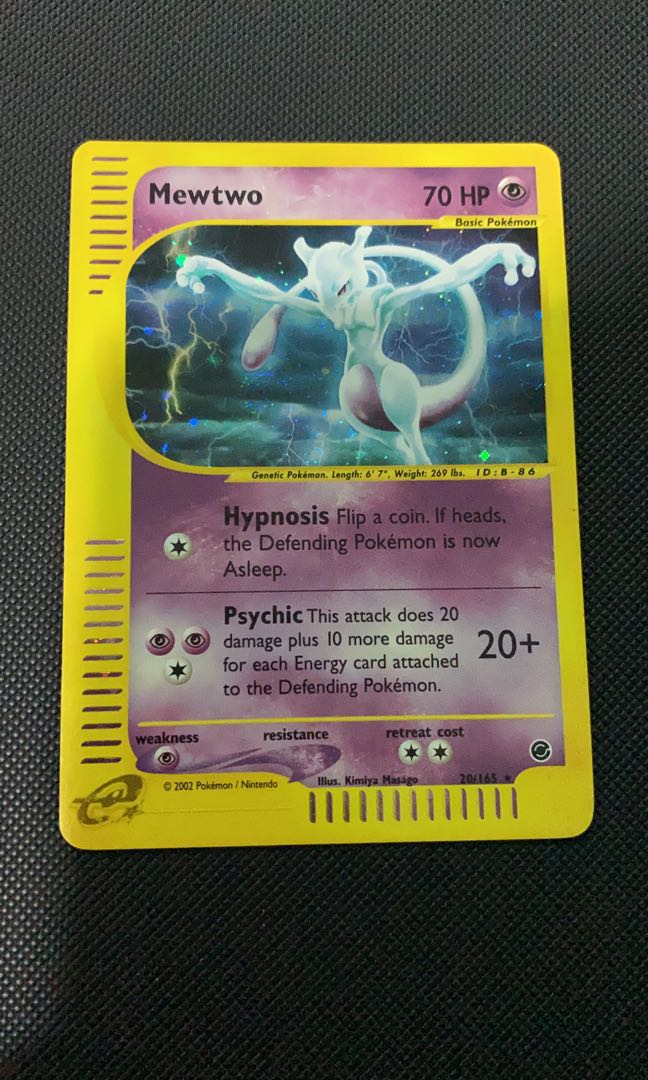 Pokemon expedition Mewtwo holo, Hobbies & Toys, Toys & Games on Carousell