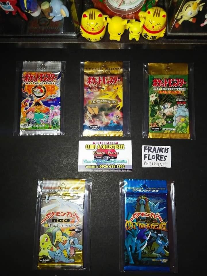Pokemon SEALED Packs - BASE, FOSSIL, JUNGLE, NEO 1 AND NEO 3 (HUNT ...