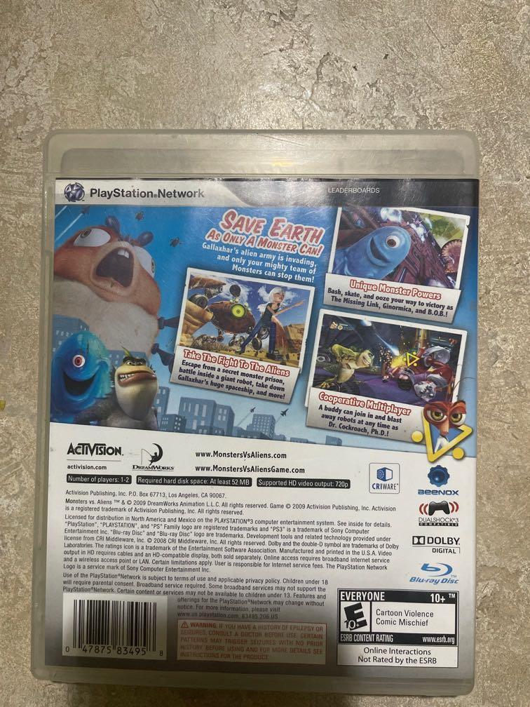 PS3 Monsters vs. Aliens, Video Gaming, Video Games, PlayStation on ...
