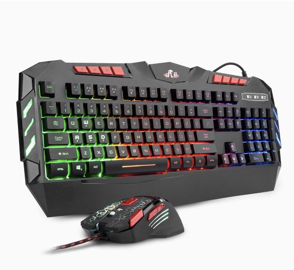 Rii RK900+ Mixed Game Keyboard Mouse Combo, Computers & Tech, Parts ...