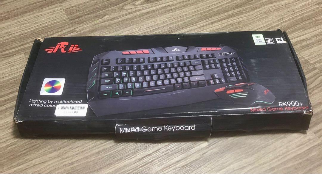 Rii RK900+ Mixed Game Keyboard Mouse Combo, Computers & Tech, Parts ...