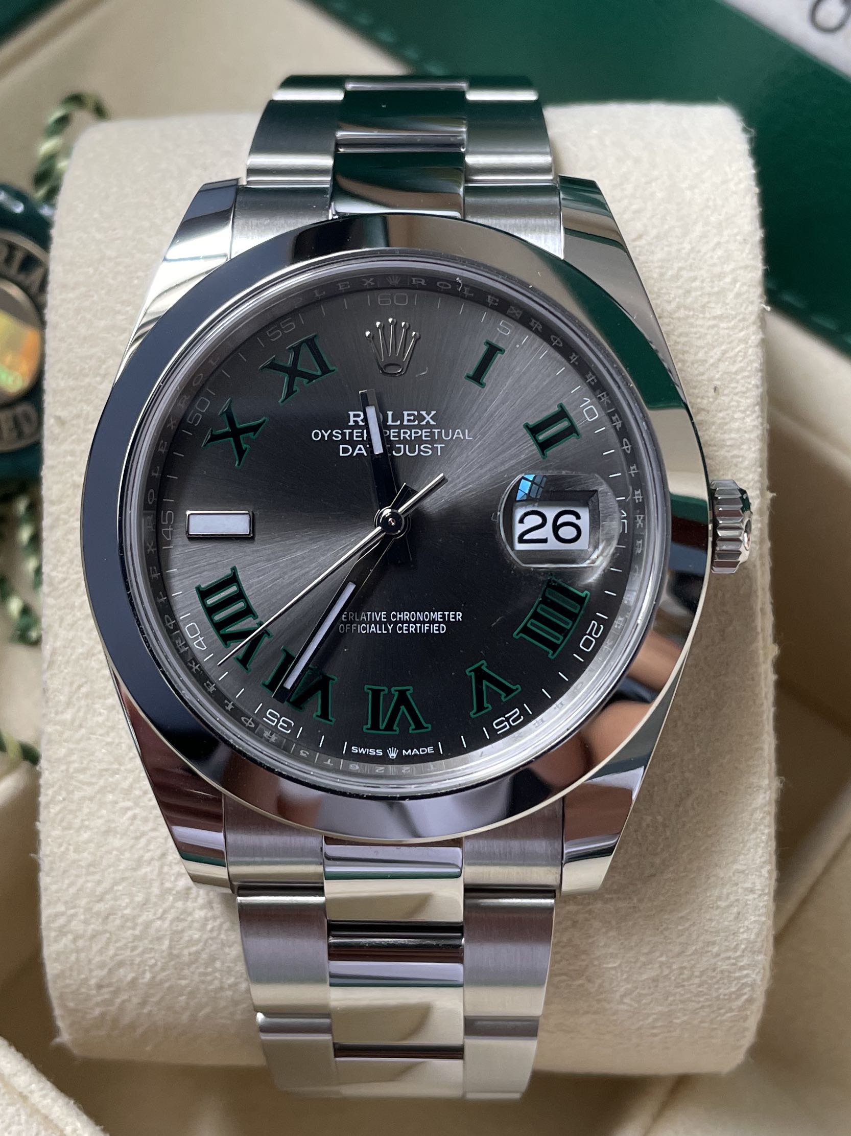Rolex 126300 Datejust Wimbledon, Luxury, Watches on Carousell