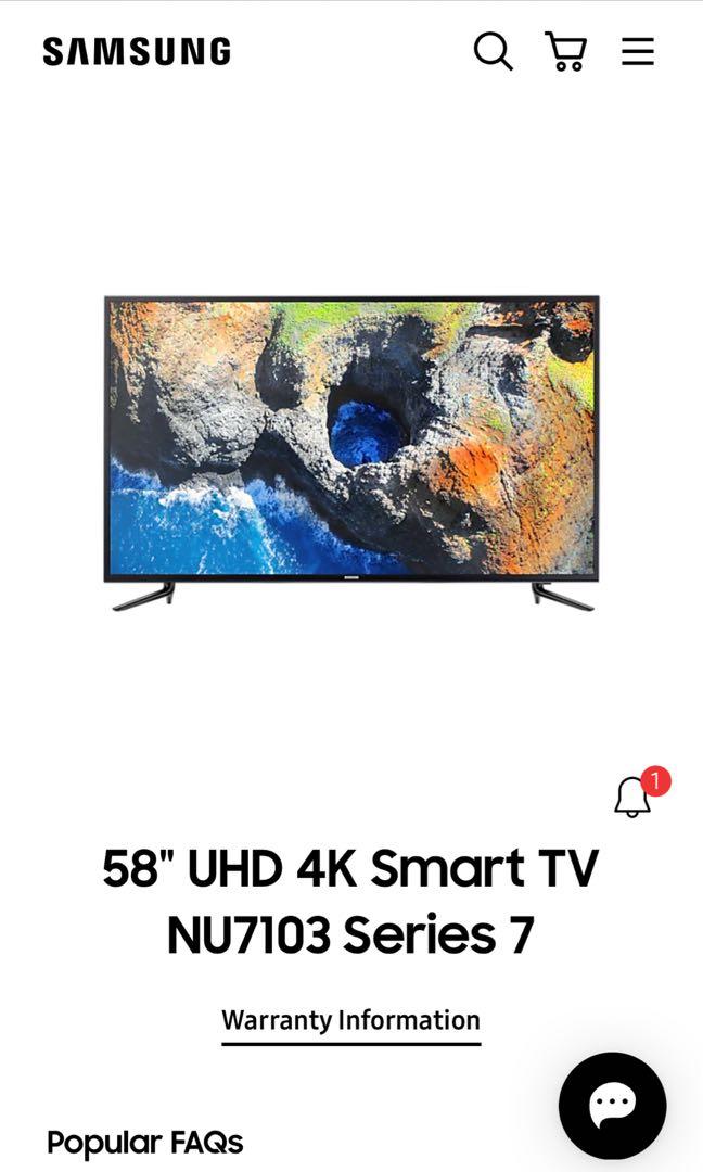 Samsung TV series 7, TV & Home Appliances, TV & Entertainment, TV on ...