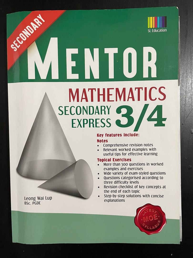 sec 3/4 o level math assessment (mentor mathematics), Hobbies & Toys ...