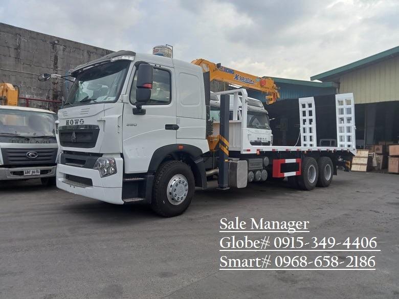 Self Loading Truck Sinotruk Howo A7 with 5tons Boom 10wheeler EURO2 ...