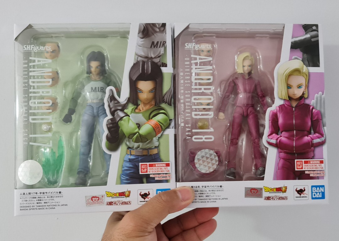 *In-stock* S.H.Figuarts SHF Dragonball Super Android 17 & Android 18 ...