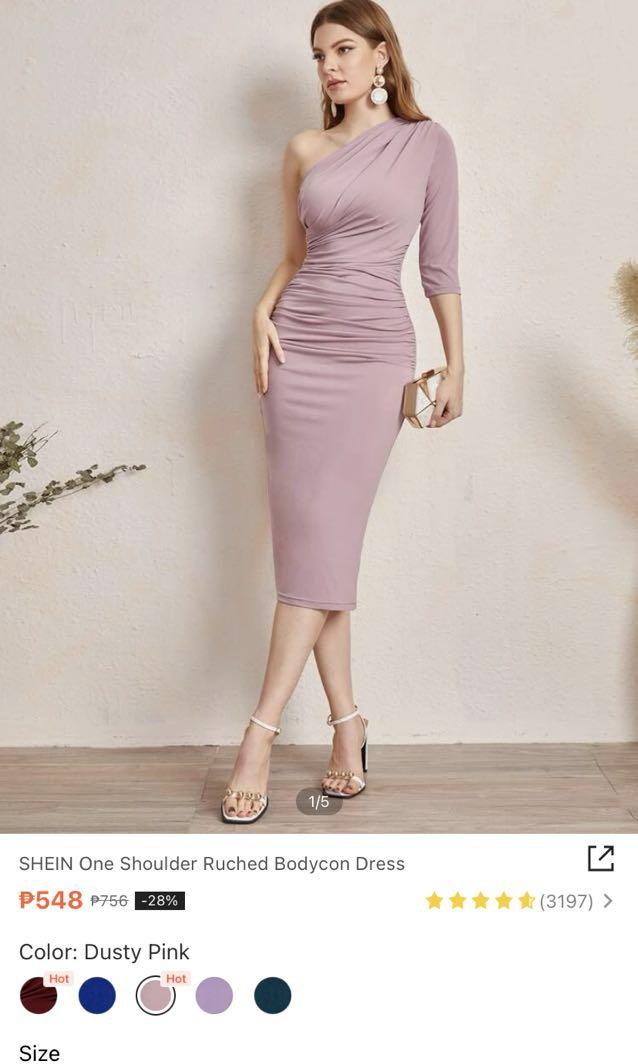 Shien pink dress, Women's Fashion, Dresses & Sets, Dresses on Carousell