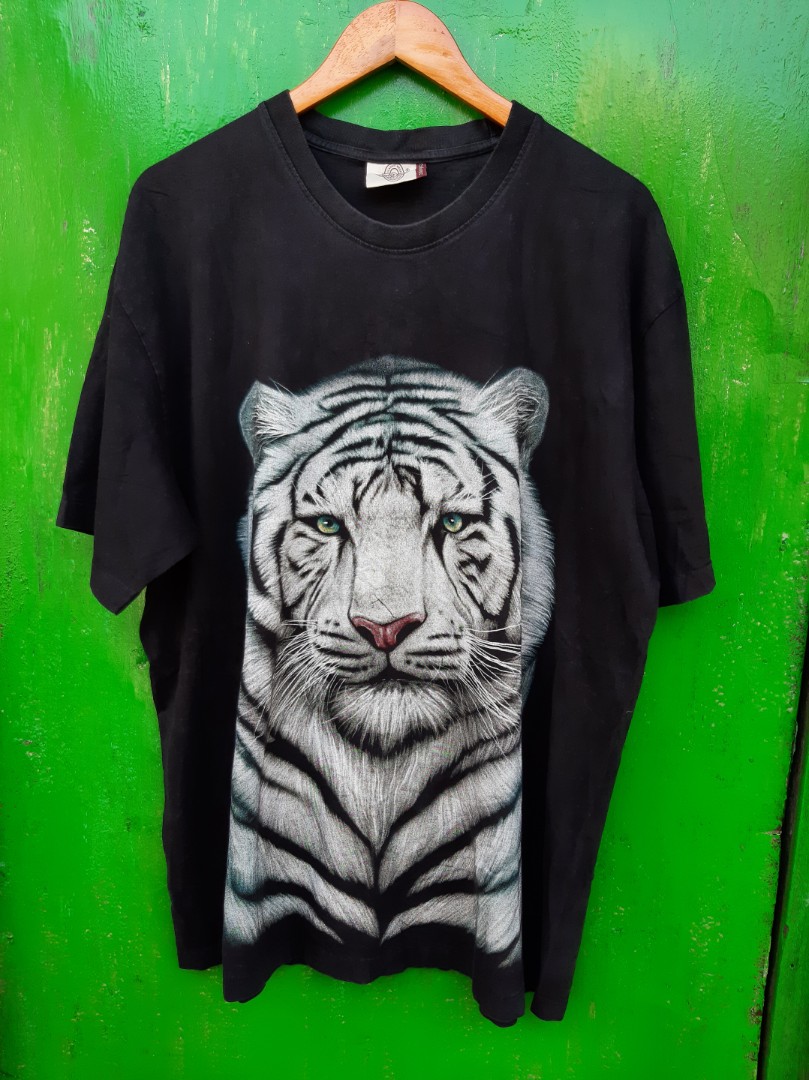 Siberian White Tiger Back to back print, Men's Fashion, Tops & Sets ...