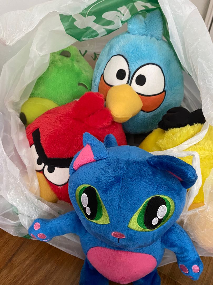 Soft Toys - angry birds x 4 + 1 stitch, Hobbies & Toys, Toys & Games on ...