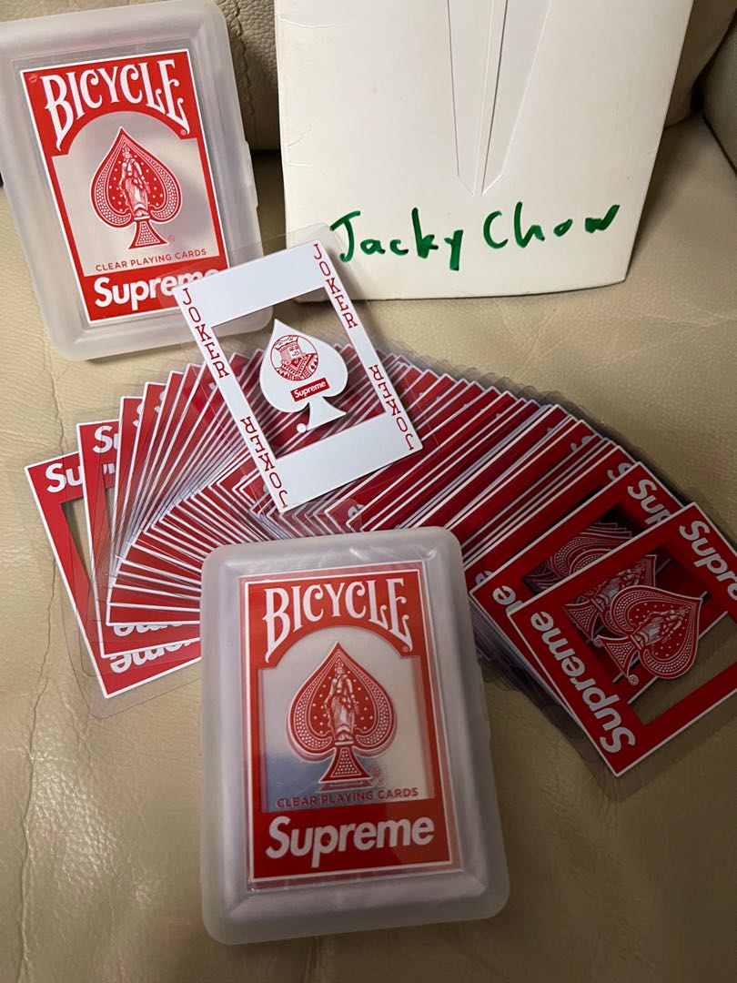 Supreme Bicycle Clear Playing Cards 透明啤牌, 興趣及遊戲, 玩具 & 遊戲類 - Carousell
