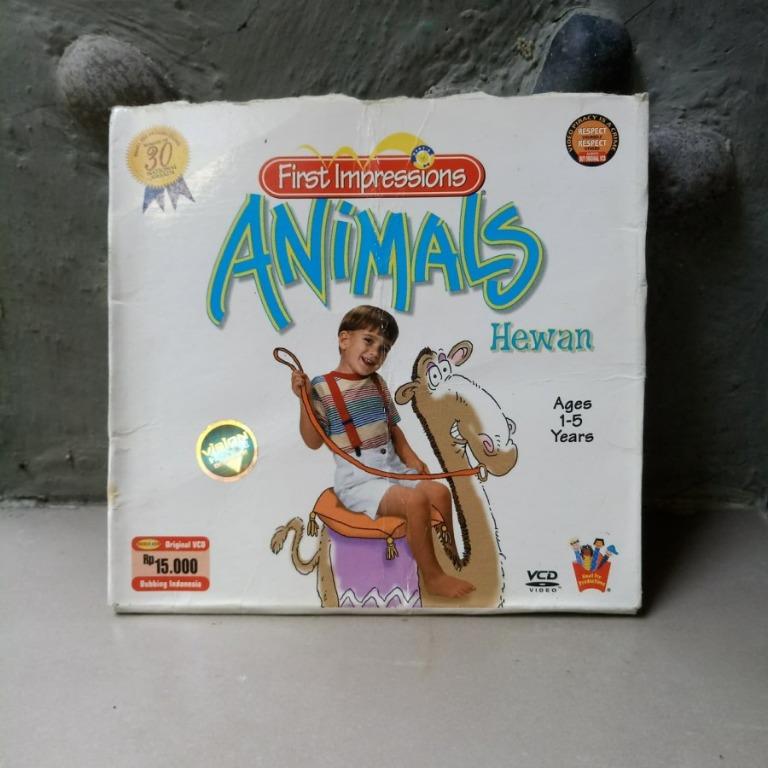 VCD Bekas Original - First Impressions Animals (Untuk 1-5 Tahun), Musik ...